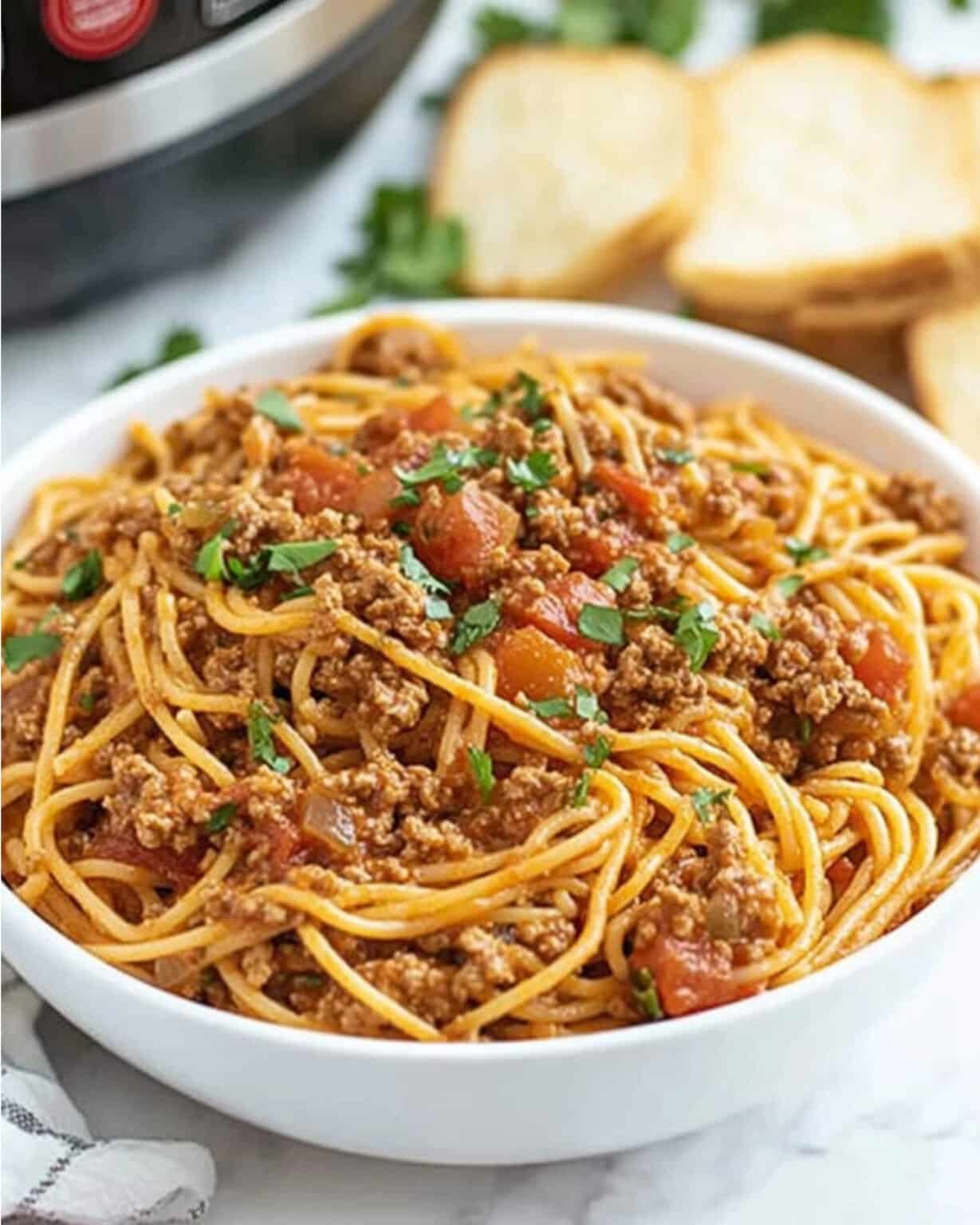 Instant Pot Spaghetti Recipe - Emilyscook