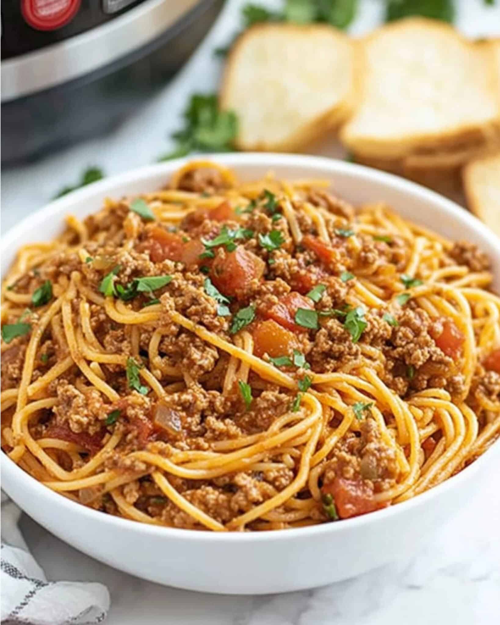 Instant Pot Spaghetti Recipe - Emilyscook