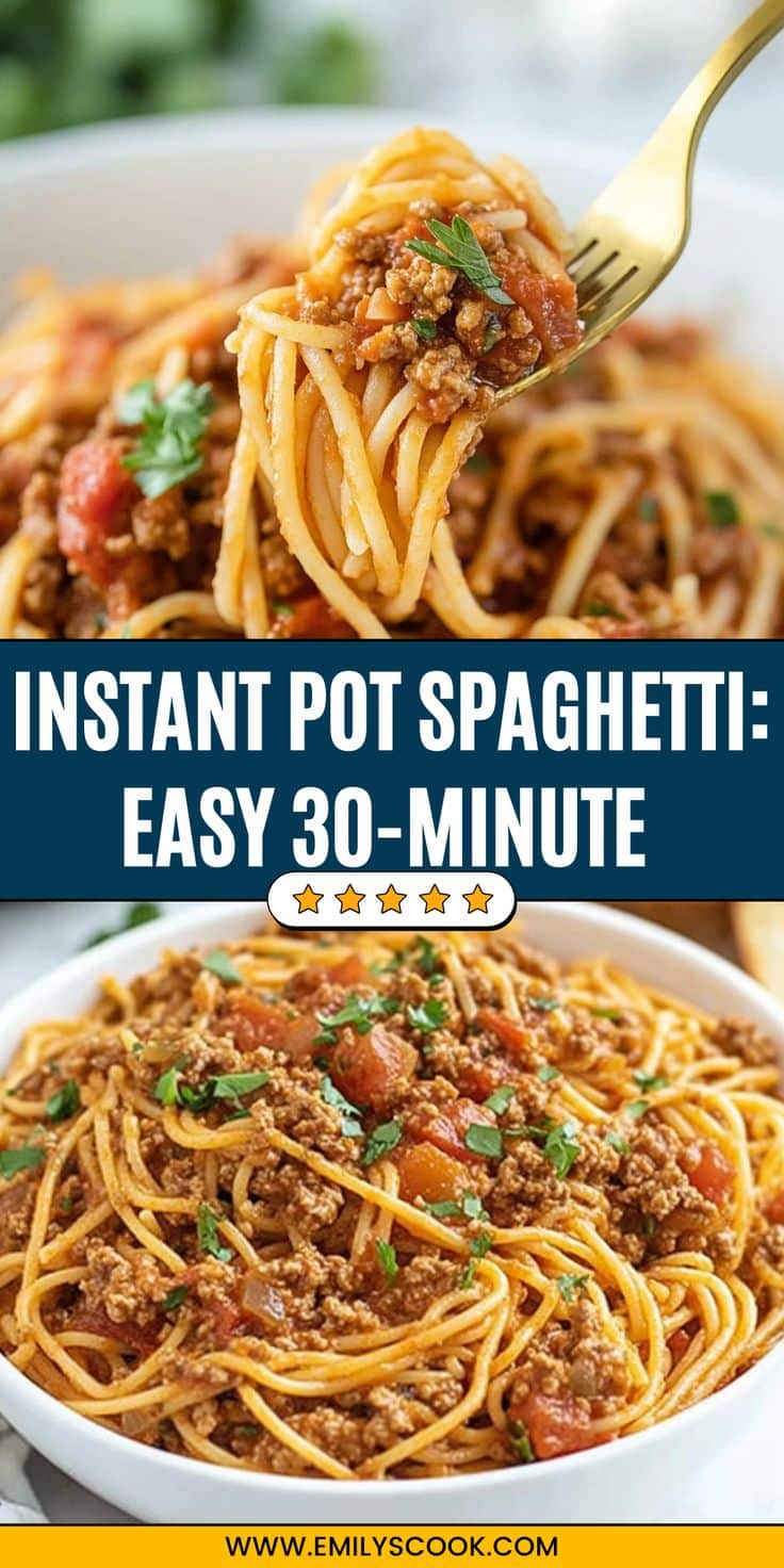 Instant Pot Spaghetti Recipe - Emilyscook