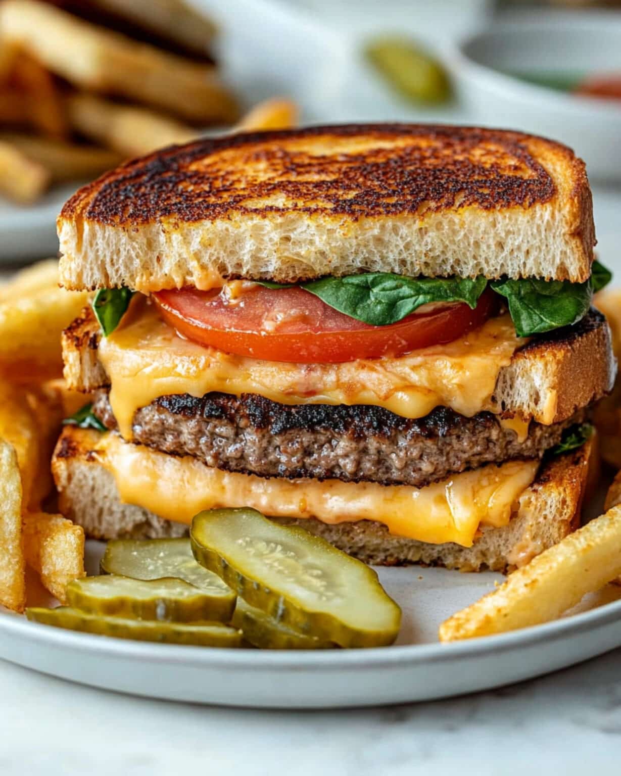 Grilled Cheese Burgers Recipe - Emilyscook