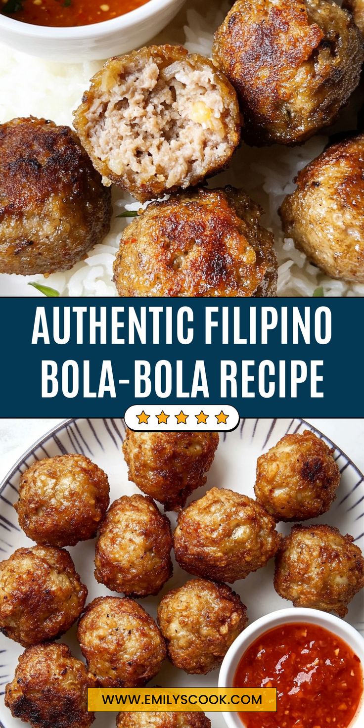 Bola-Bola (Filipino Meatballs) Recipe - Emilyscook