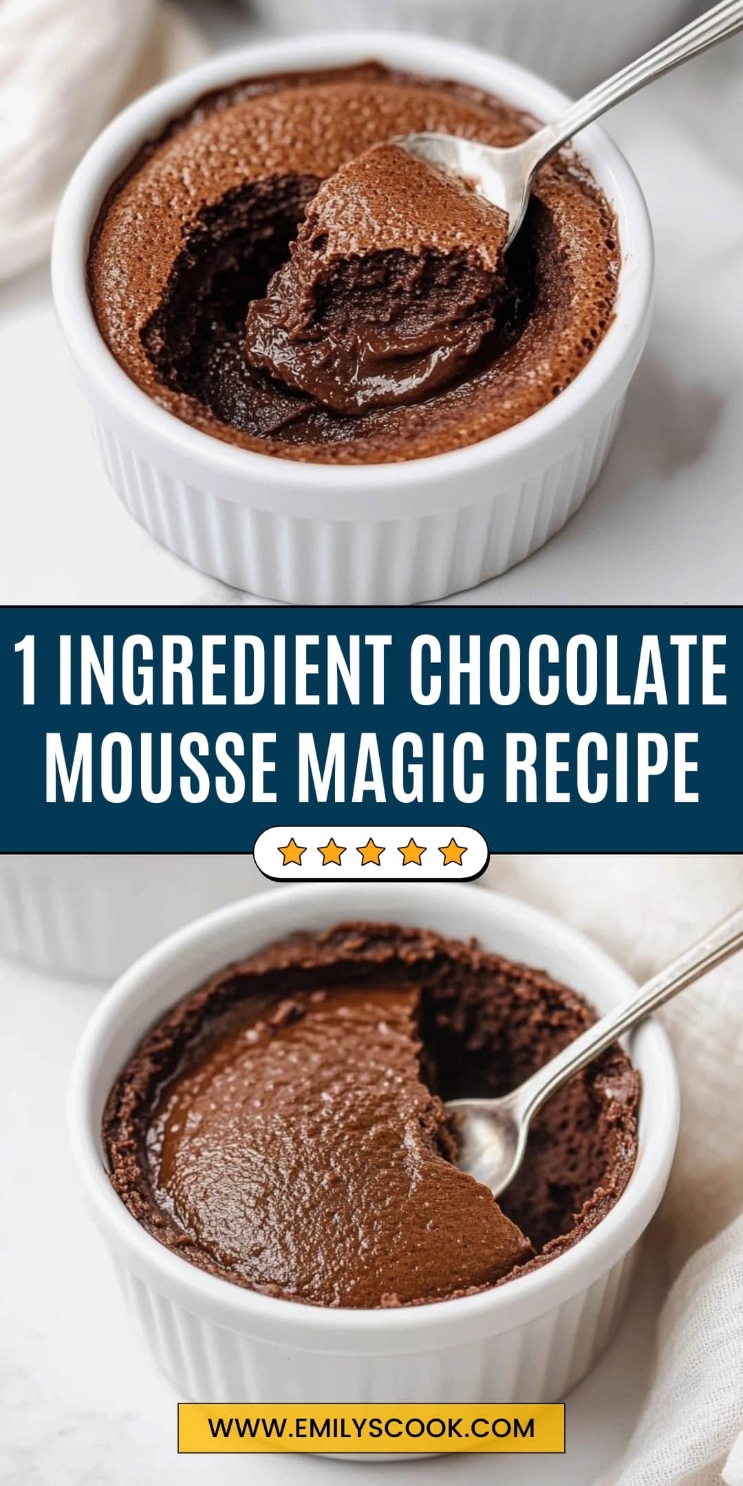 Decadent One-Ingredient Chocolate Mousse - Rich, Creamy Bliss