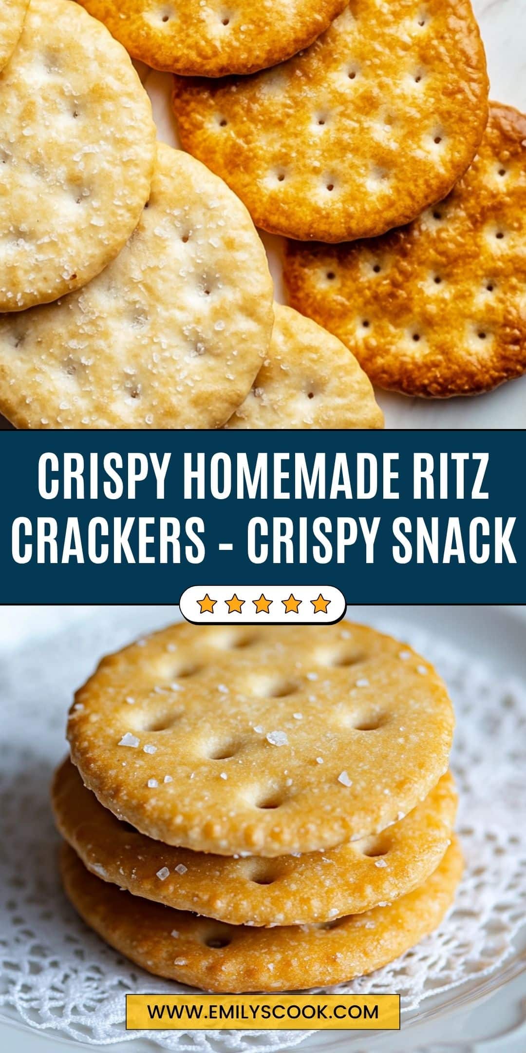 Homemade Ritz Crackers Recipe - Emilyscook