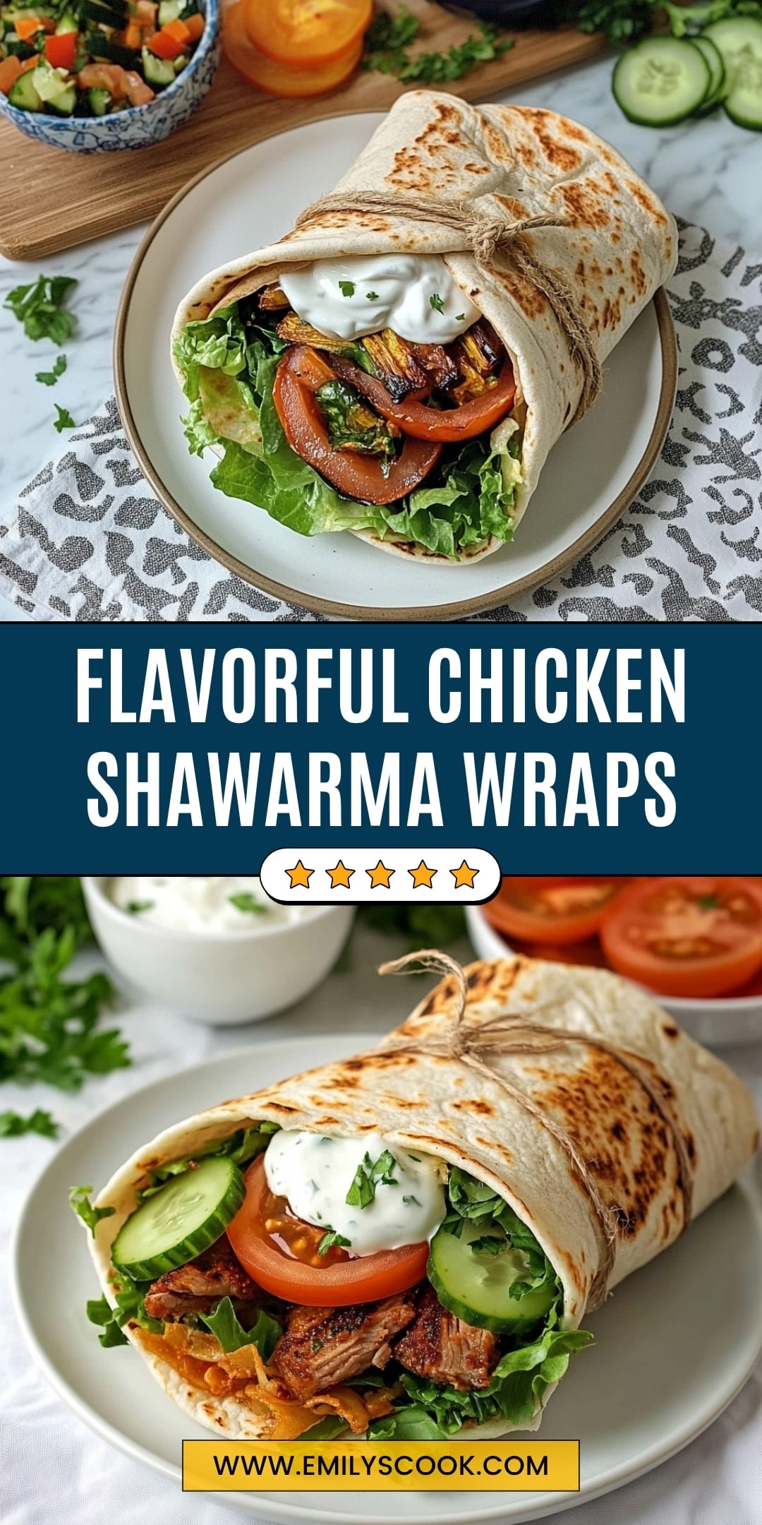 Chicken Shawarma Wraps: Bold Middle Eastern Flavors