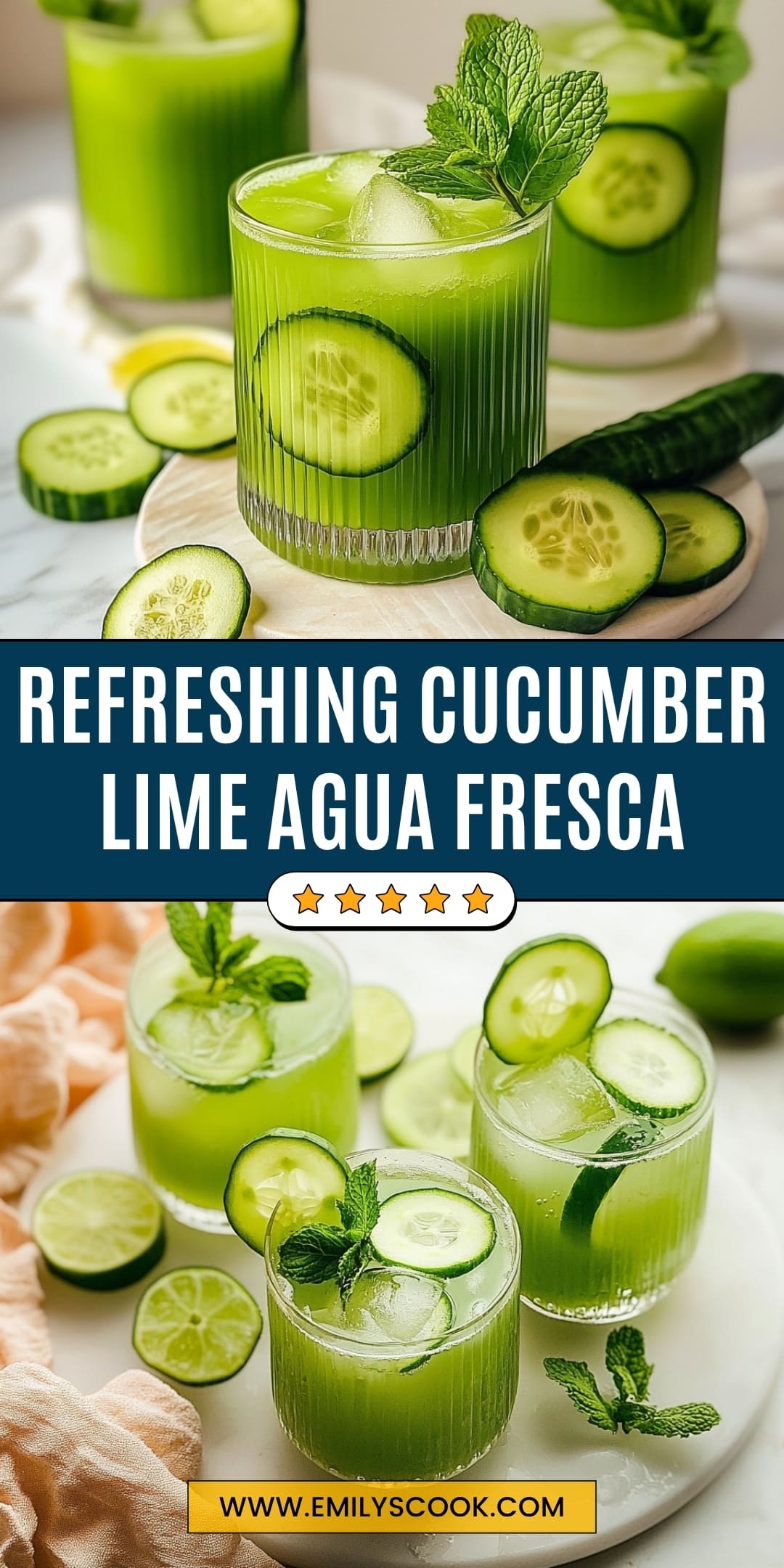 Cucumber Lime Agua Fresca Recipe - Refreshing Summer Beverage