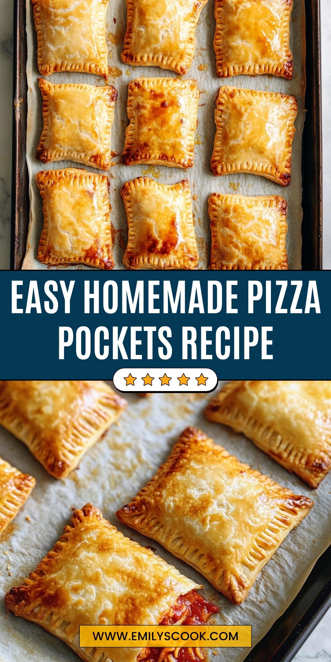 Homemade Pizza Pockets - Cheesy Handheld Delight