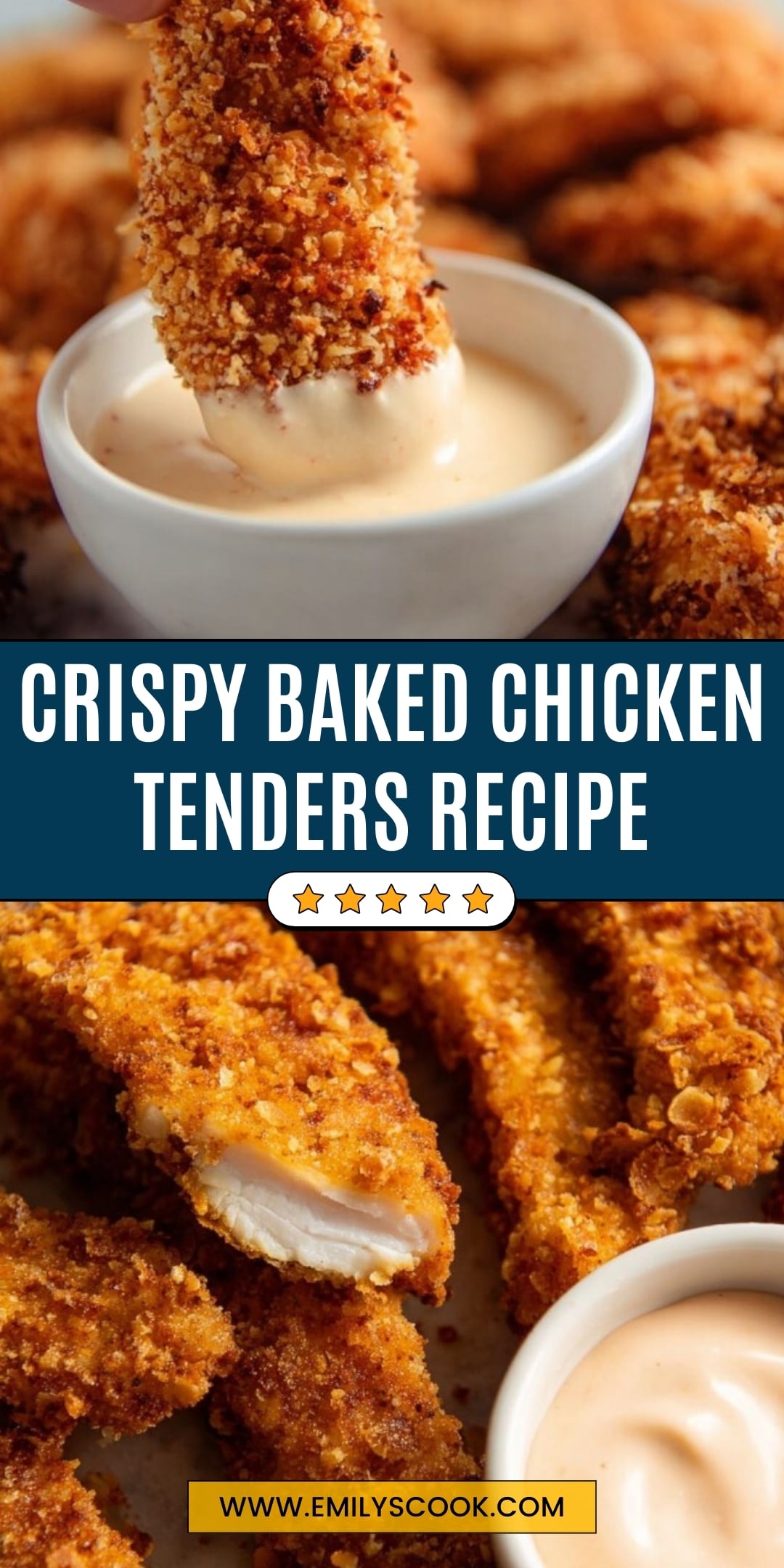 Extra Crispy Baked Chicken Tenders Recipe – Irresistibly Crunchy and Juicy