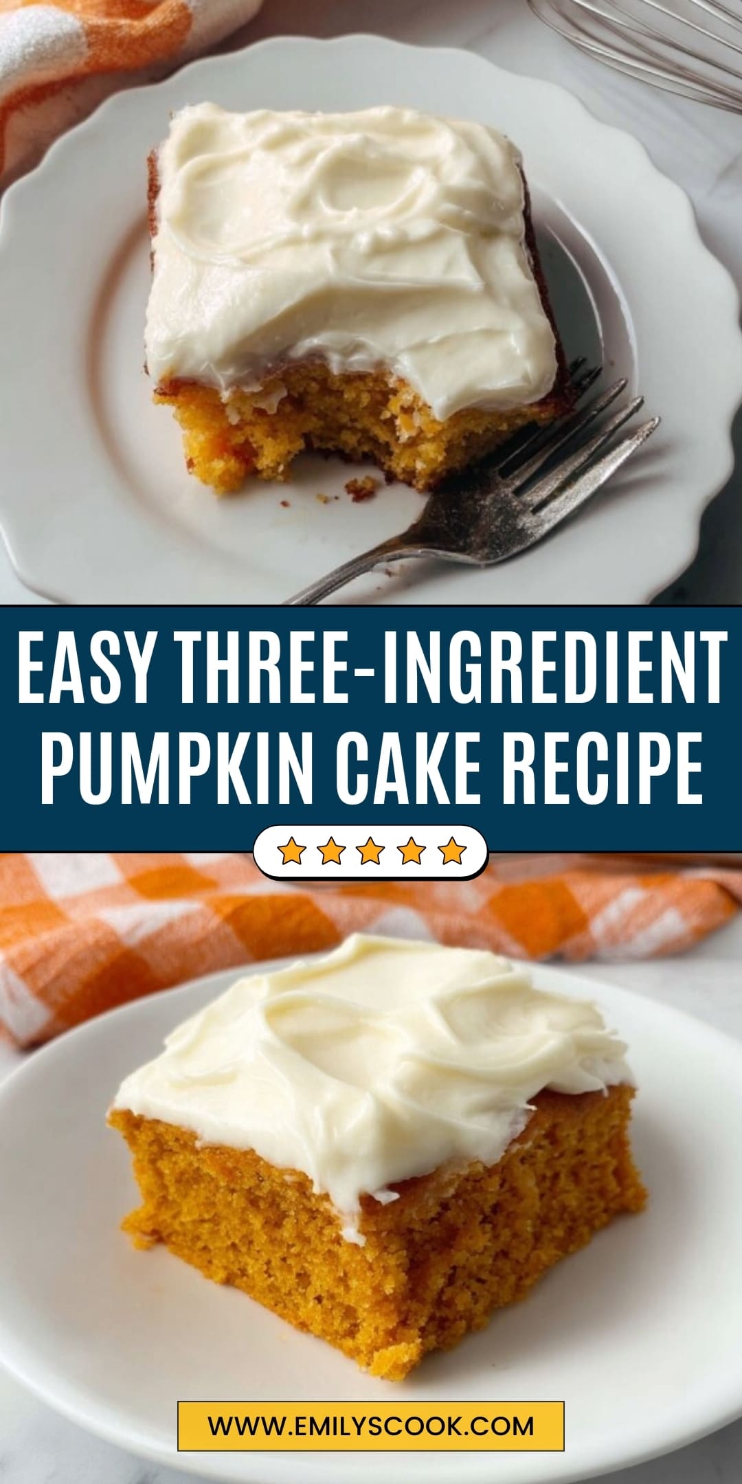 Three-Ingredient Pumpkin Cake – Easy Fall Dessert Everyone Will Love