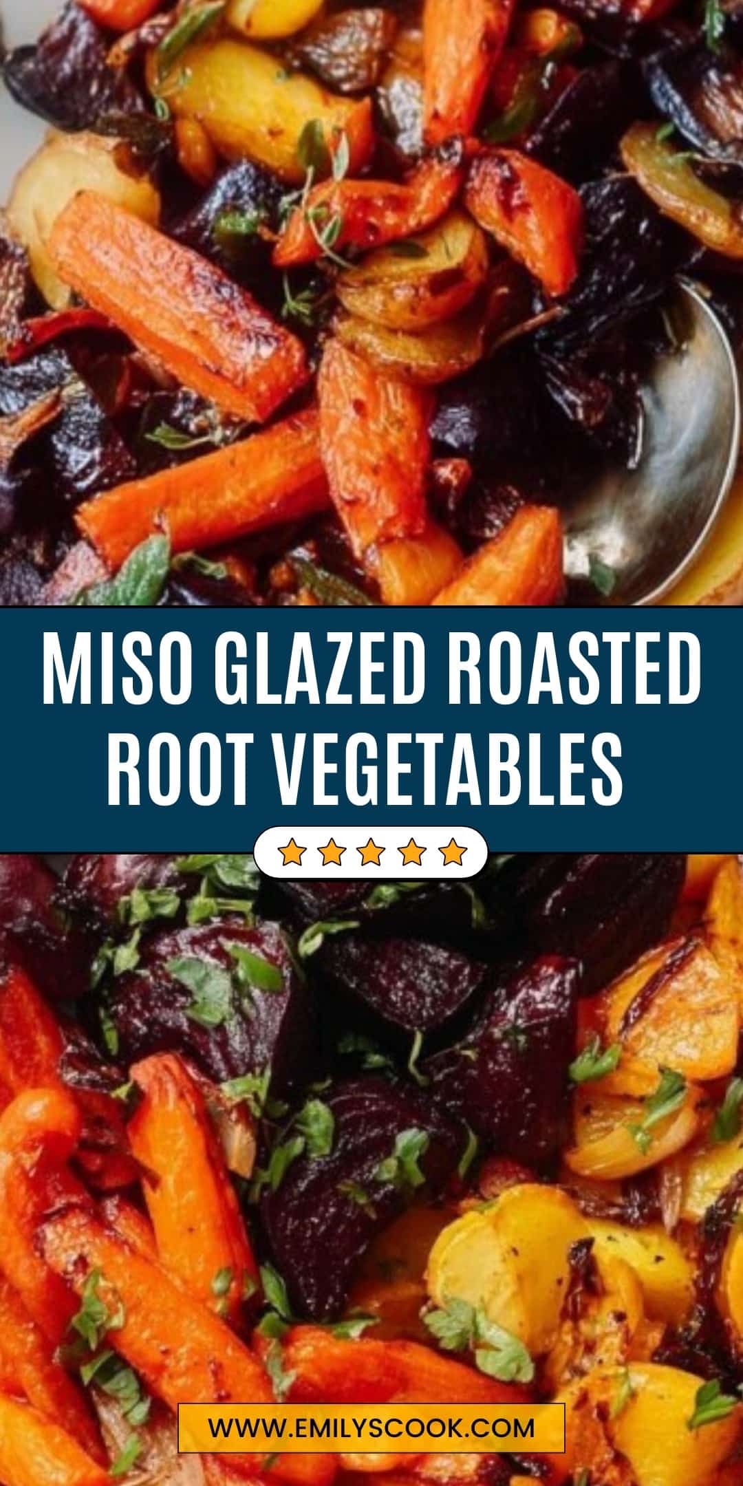 Miso Glazed Roasted Root Vegetables | Flavorful & Easy Side