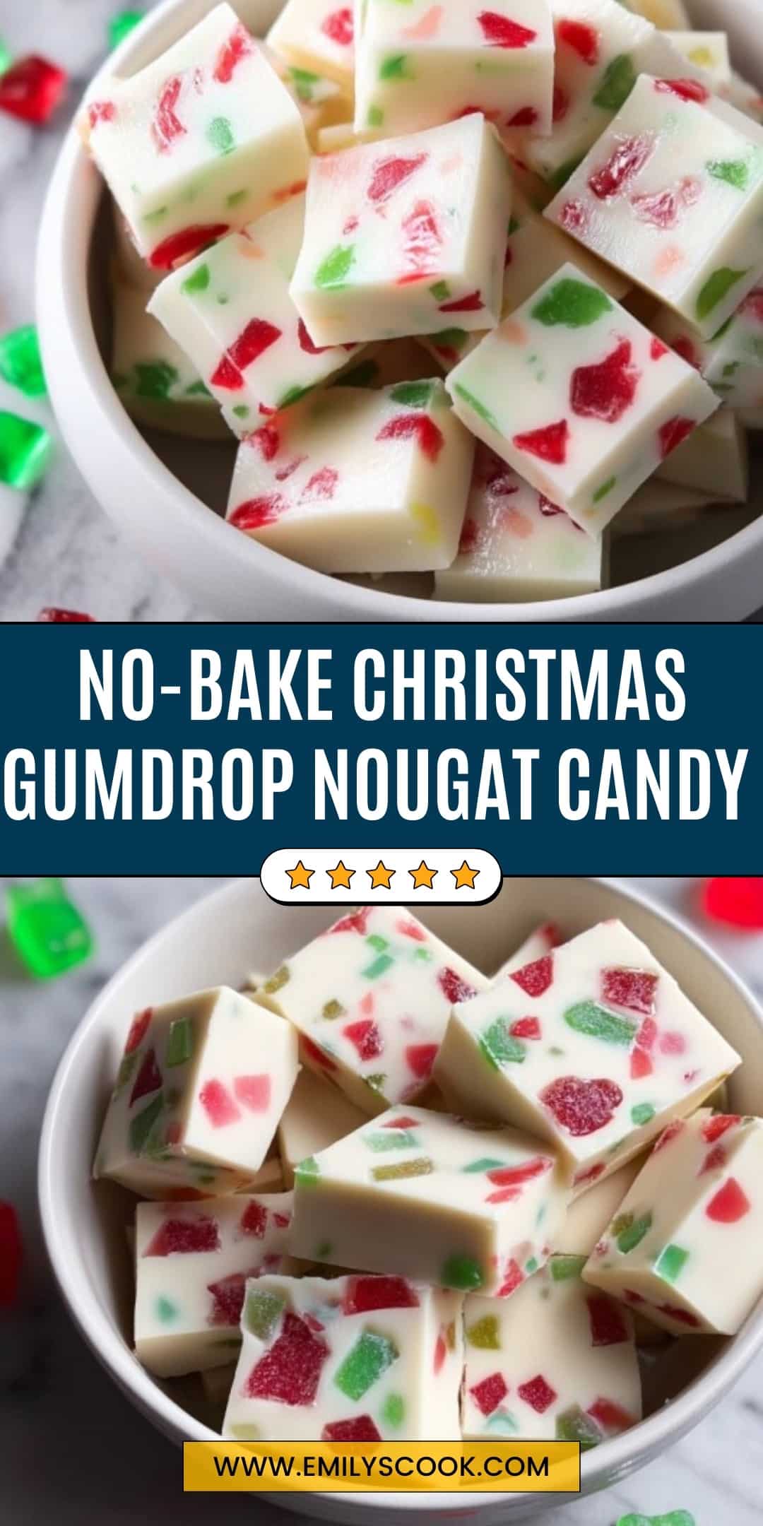 Christmas Gumdrop Nougat Bars: Festive Holiday Treats