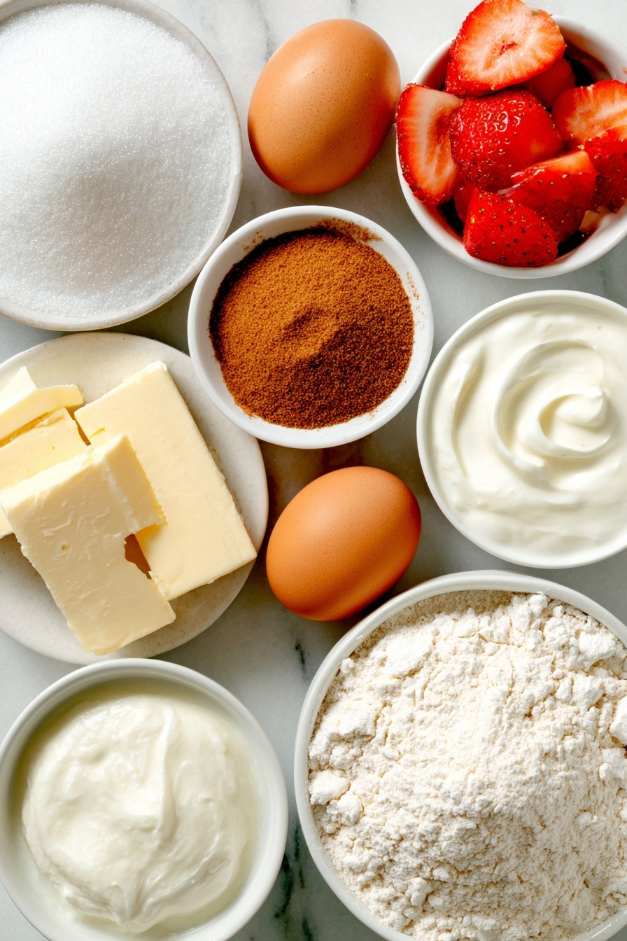 Strawberry Kuchen with Creamy Custard | Delightful Fruit Dessert