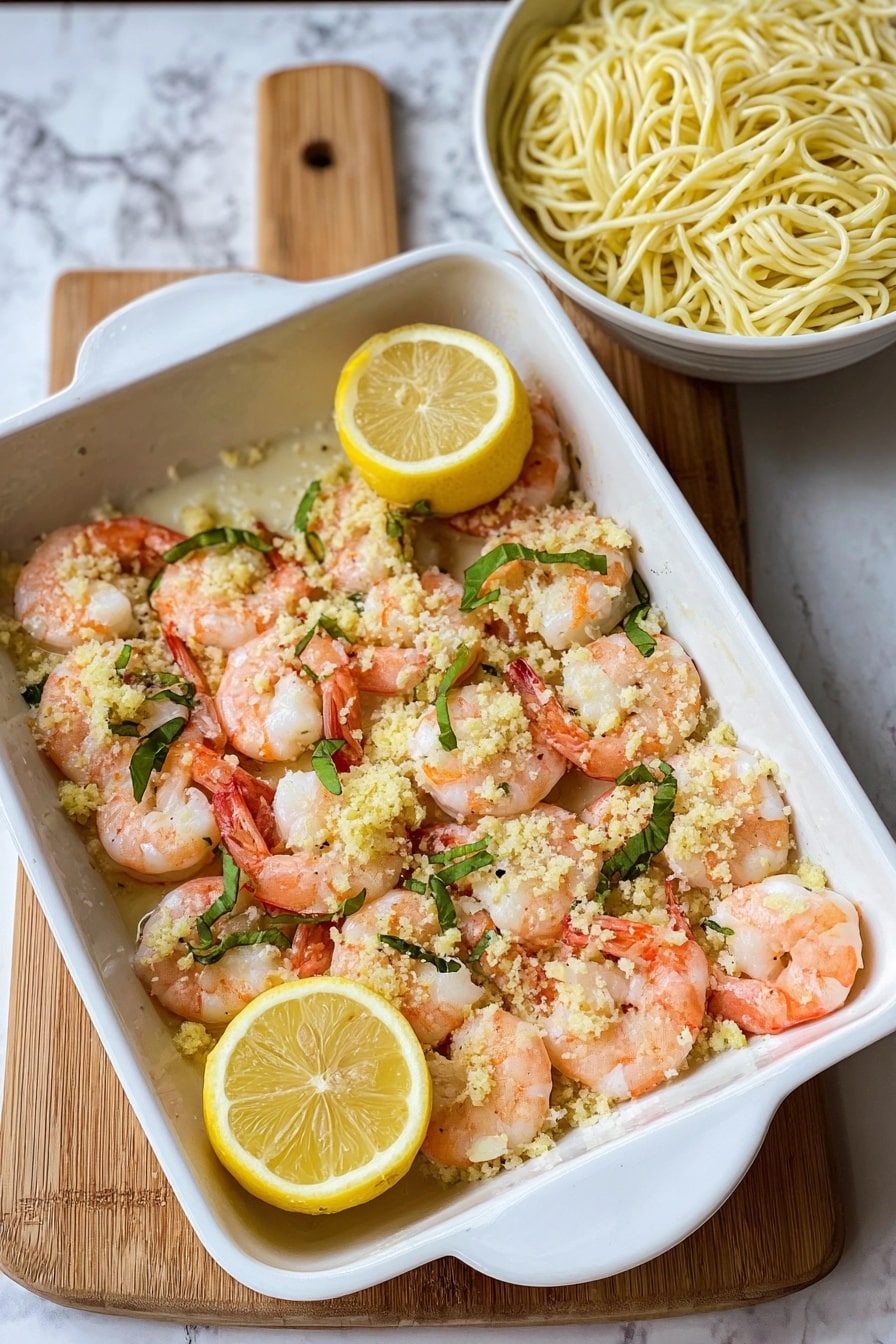 Baked Shrimp Scampi with Garlic and Lemon - Quick & Delicious