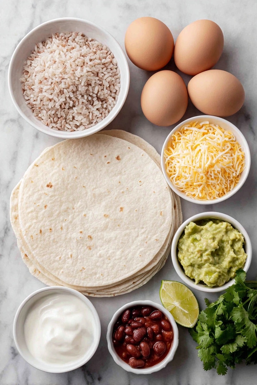 Easy Homemade Burritos with Cilantro Rice and Beans