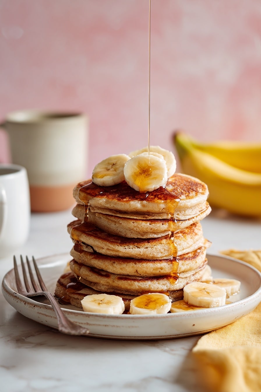 Healthy Banana Oatmeal Blender Pancakes | Easy & Nourishing