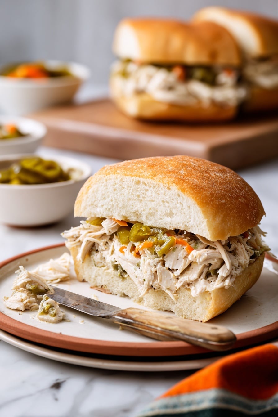 Slow Cooker Italian Chicken Sandwiches: Flavorful & Easy Recipe