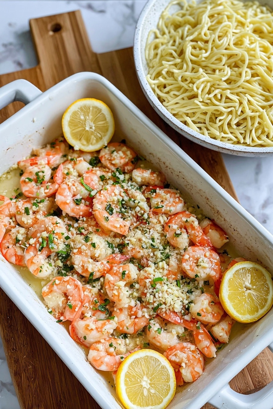 Baked Shrimp Scampi with Garlic and Lemon - Quick & Delicious