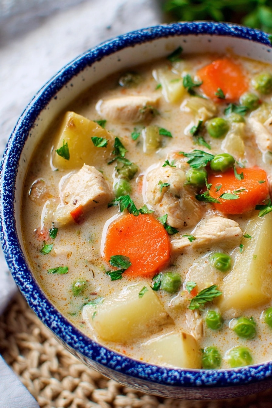 Creamy Slow Cooker Chicken Stew – Cozy & Delicious Dinner