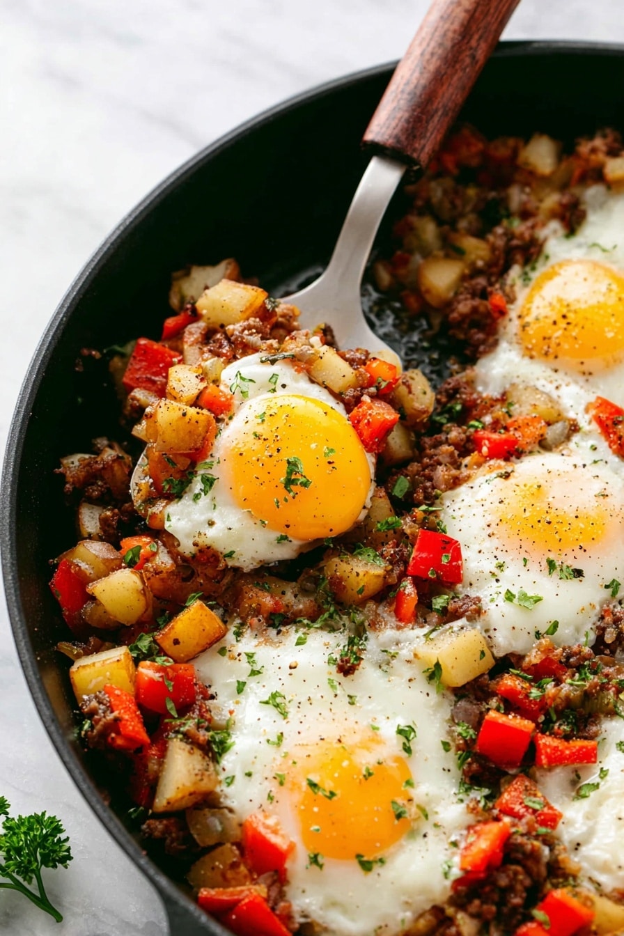 Corned Beef Hash with Eggs – Hearty Breakfast Delight