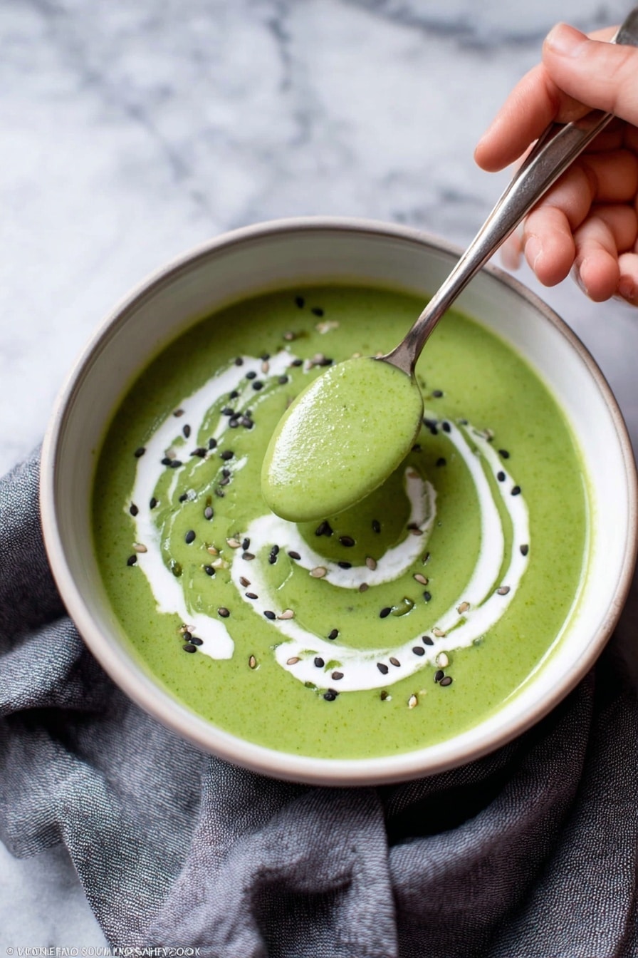 Creamy Broccoli Soup with Smoked Gouda | Cozy & Delicious