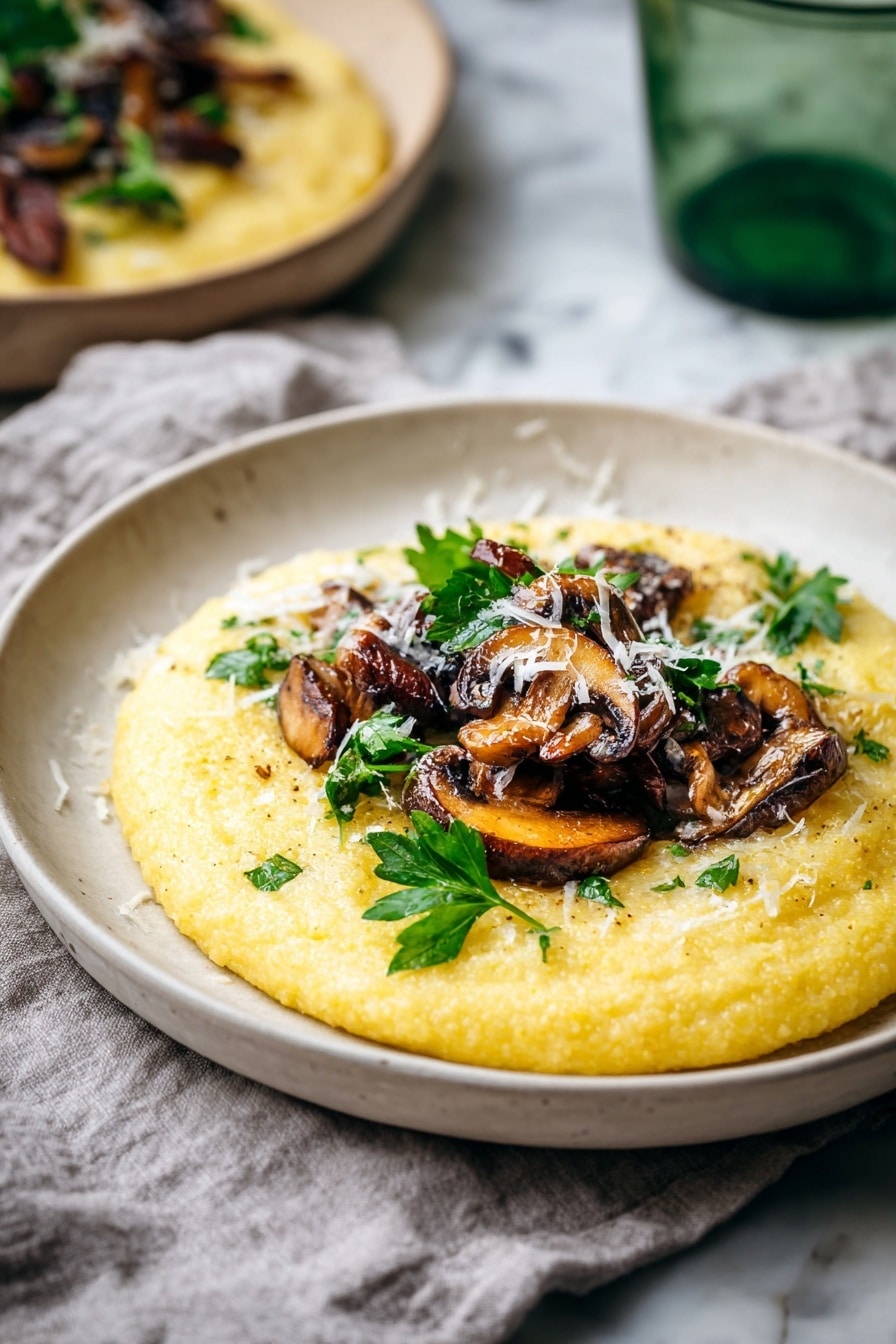 Creamy Mushroom Polenta: Cozy, Rich & Easy to Make