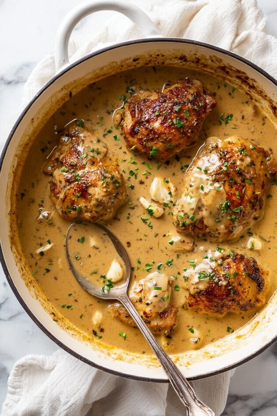 Creamy Garlic Chicken Skillet: Delicious One-Pan Dinner