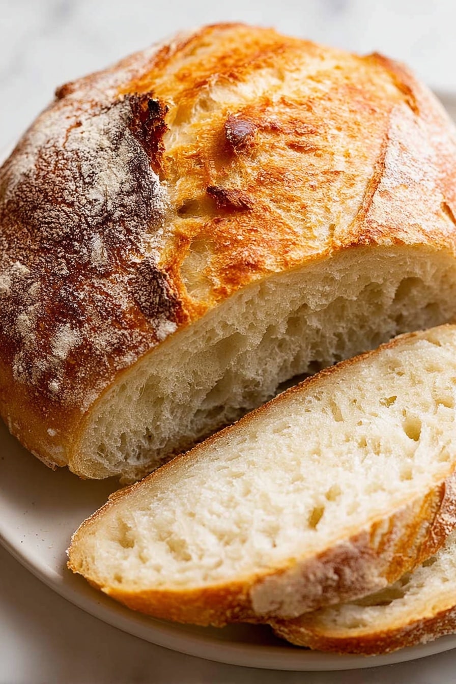 No-Knead Artisan Bread: Effortless & Rustic Homemade Loaf