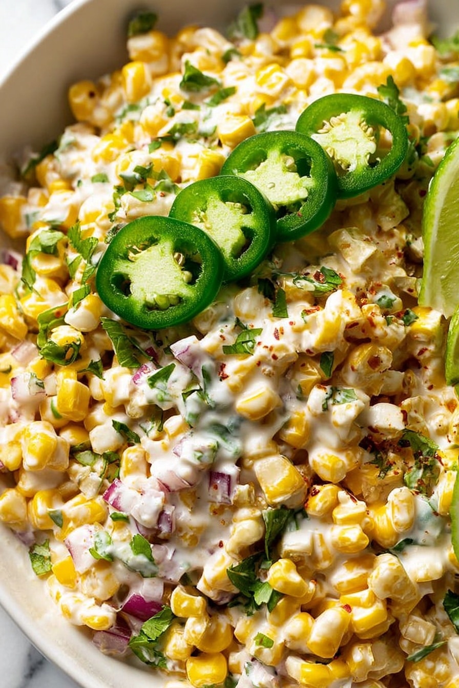 Mexican Corn Salad with Lime and Cotija | Fresh & Flavorful