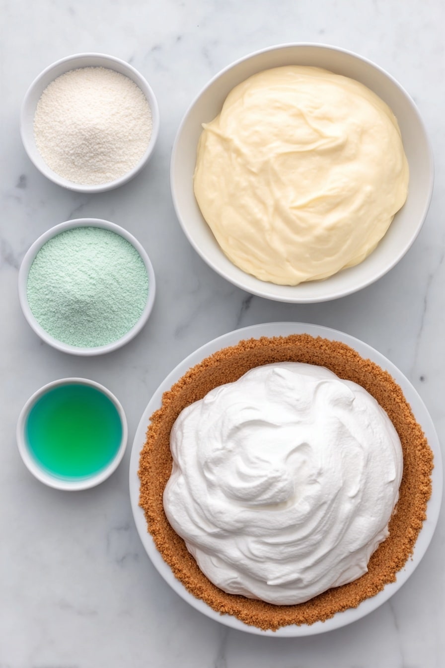 Mint Shamrock Shake Pie: Easy No-Bake Green Mint Dessert